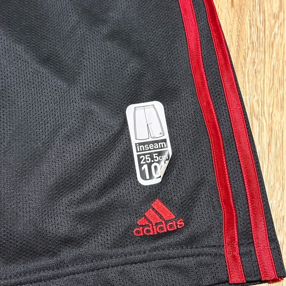 adidas | Shorts | Adidas Men Blackred Stripes | Poshmark